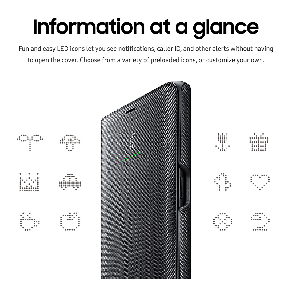 Samsung LED View Cover Flip Case - Galaxy Note 9 (Black)